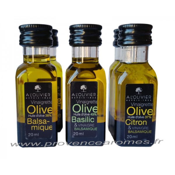 Coffret de 6 Vinaigrettes à l'huile d'olive et vinaigre balsamique ...