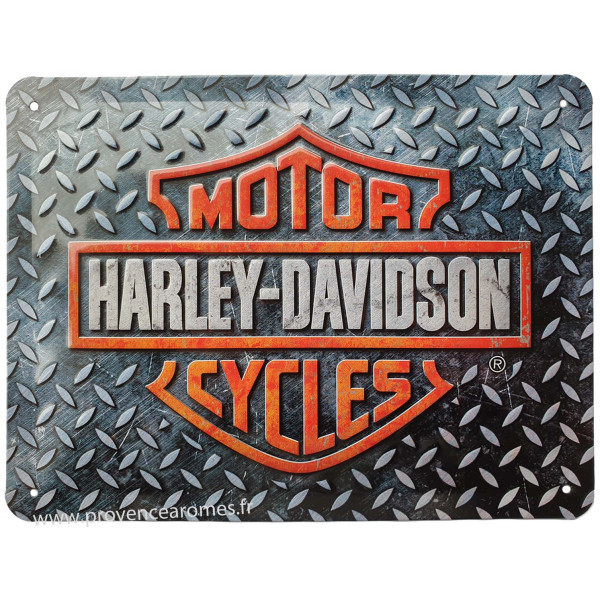 Plaque Métal Harley Davidson Motorcycles 20 X15 Cm Déco Rétro Vintage